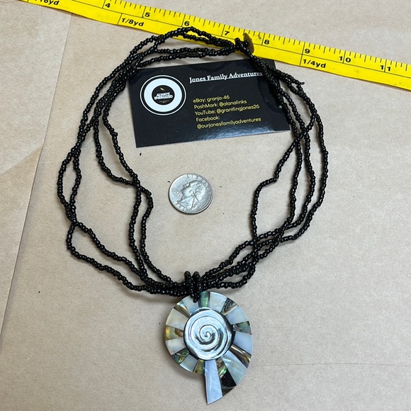 Jewelry | Mother Of Pearl And Abalone Snail Shell Necklace With 4 ...